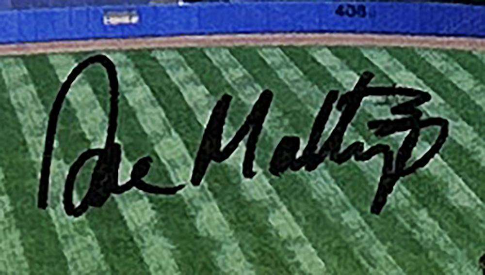 Don Mattingly Signed New York Yankees Unframed 16×20 Yankee Stadium MLB ...