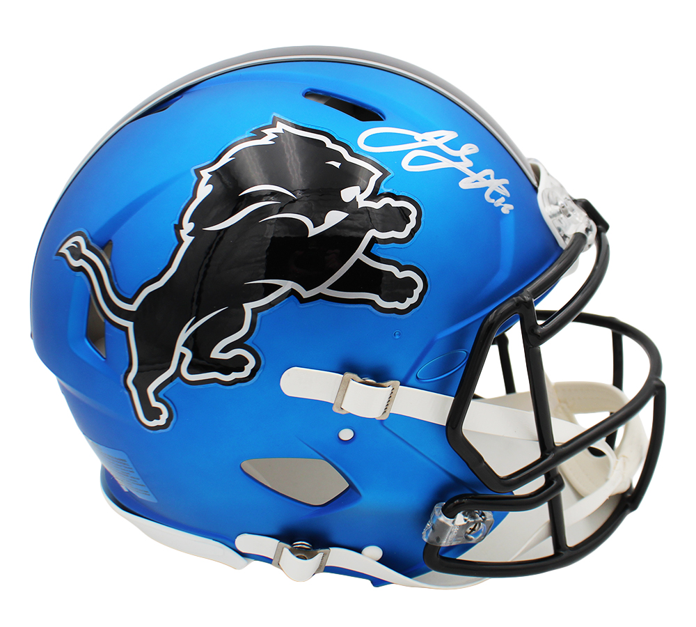 Jared Goff Signed Detroit Lions Speed Authentic Alternate 2024 Dark ...