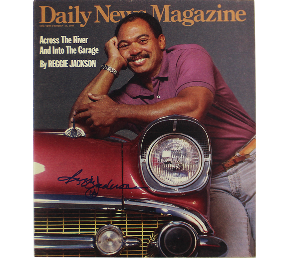 Reggie Jackson Signed Daily News Magazine – Radtke Sports