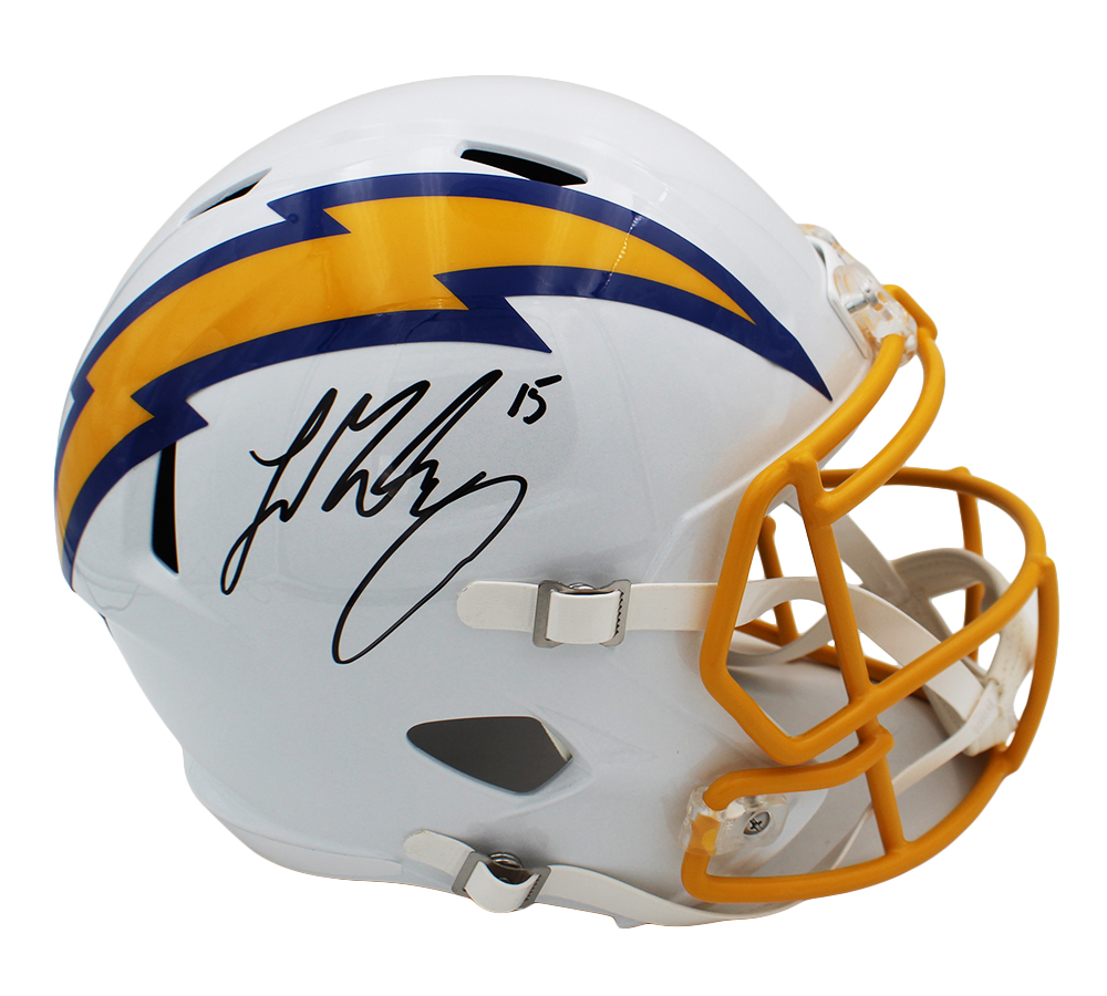 Ladd McConkey Signed Los Angeles Chargers Speed Full Size Color Rush ...