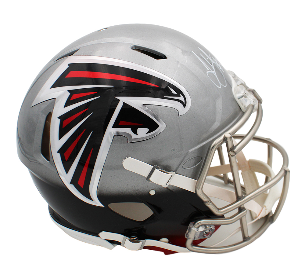 Julio Jones Signed Atlanta Falcons Speed Authentic Custom Silver/Black ...