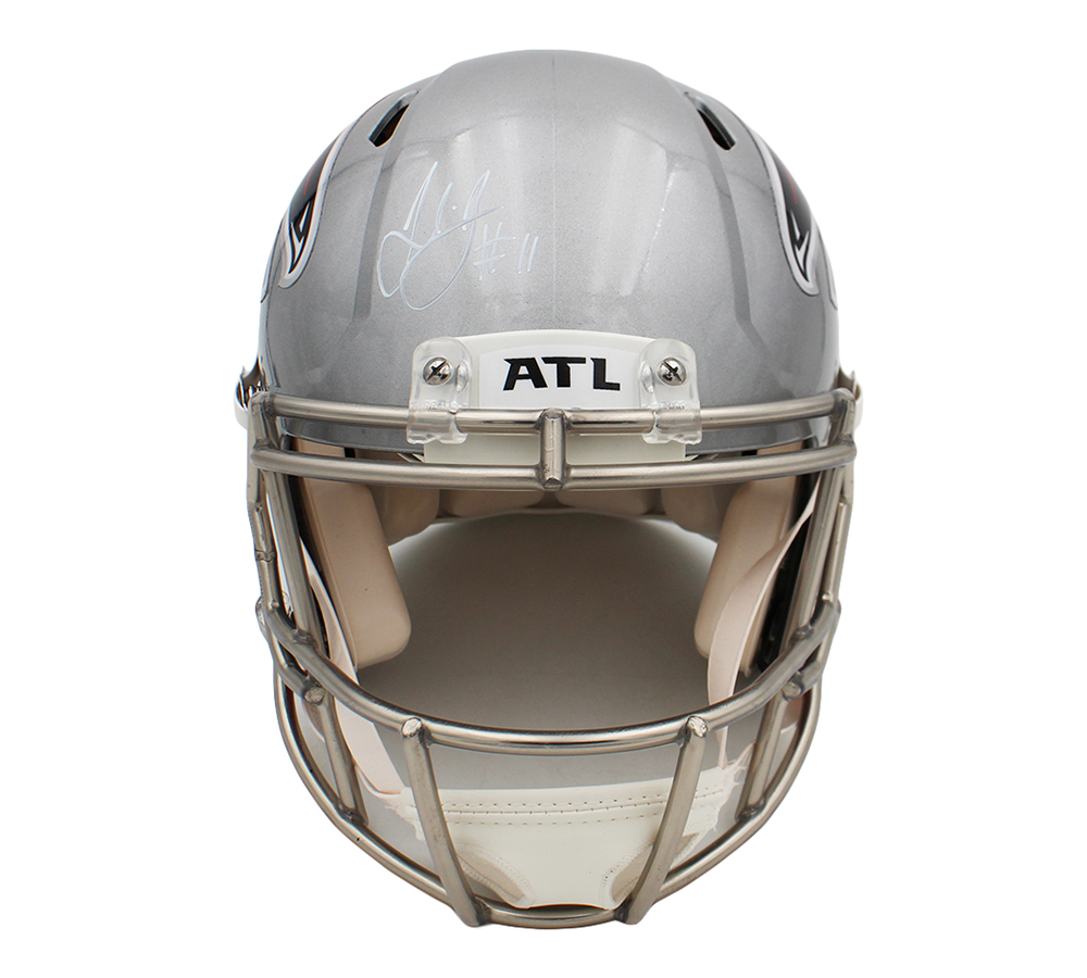 Julio Jones Signed Atlanta Falcons Speed Authentic Custom Silver/Black ...