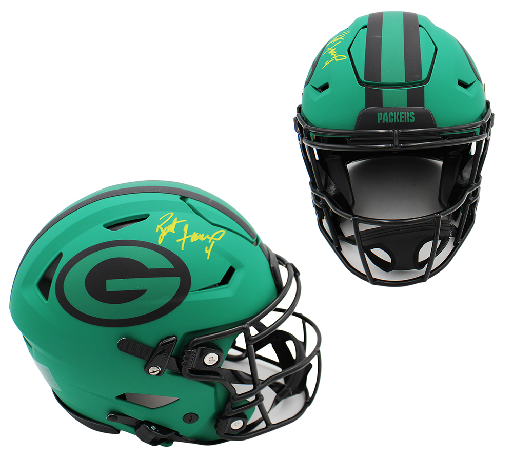 Brett Favre Signed Green Bay Packers Speed Flex Authentic Rave NFL ...