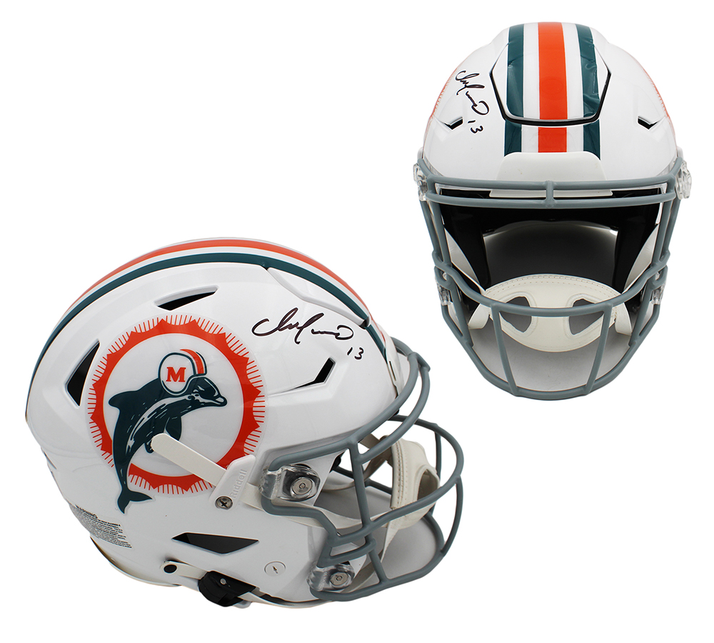 Dan Marino Signed Miami Dolphins Speed Flex Authentic Tribute NFL ...