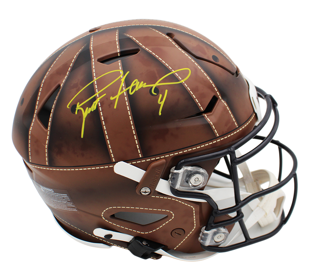 Brett Favre Signed Green Bay Packers Speed Flex Authentic Leatherhead ...